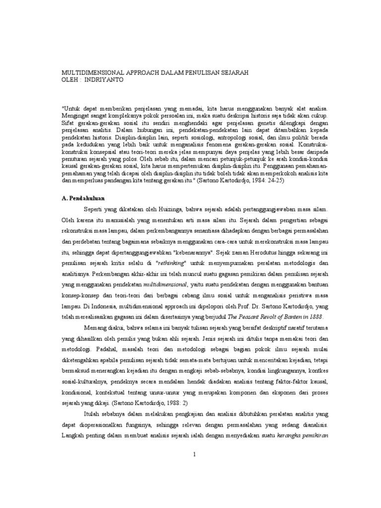 Multi Dimensional Approach | PDF