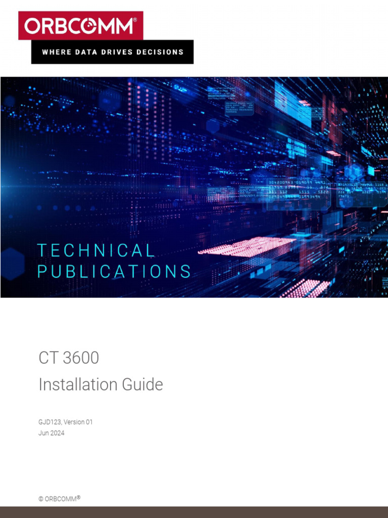 CT 3600 Installation Guide | PDF | Screw | Electrical Connector