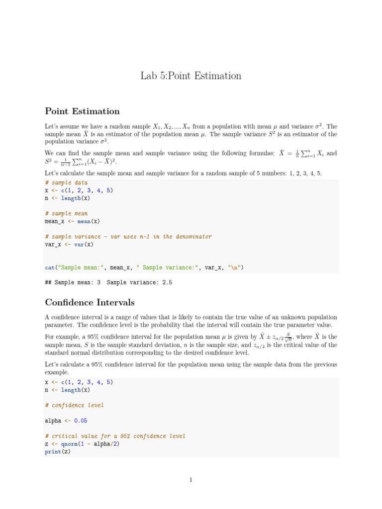 Lab5 | PDF | Descriptive Statistics | Statistics