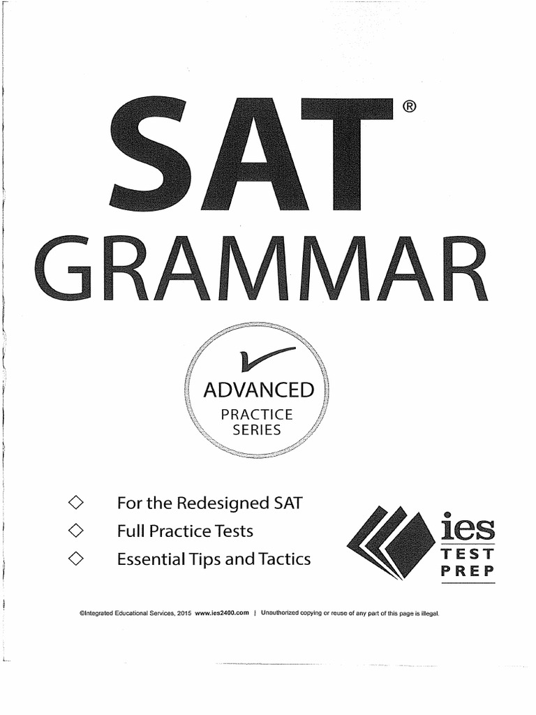 SAT Grammar Review (3rd Trimester) | PDF