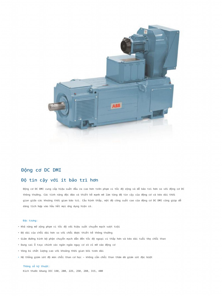 DMI DC Motor | PDF