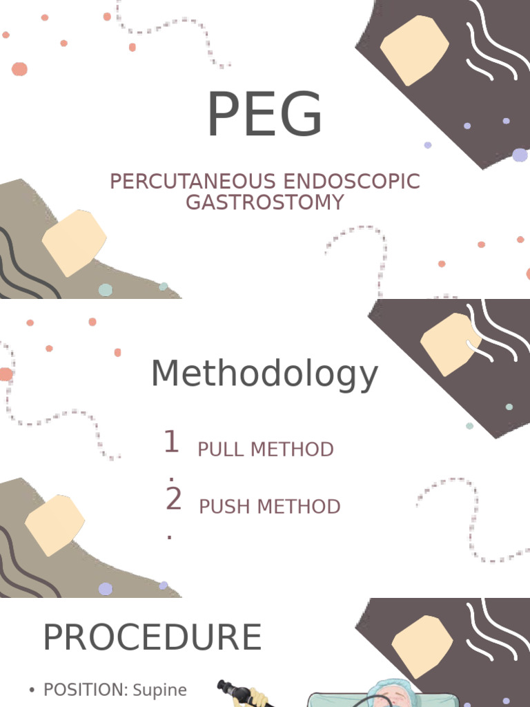 PEG Tube Insertion Techniques Guide | PDF