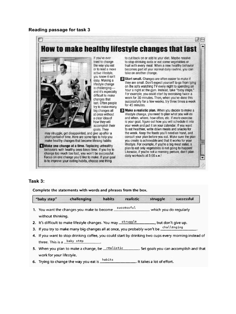 Unit 6_Reading practice listening practice review unit | PDF