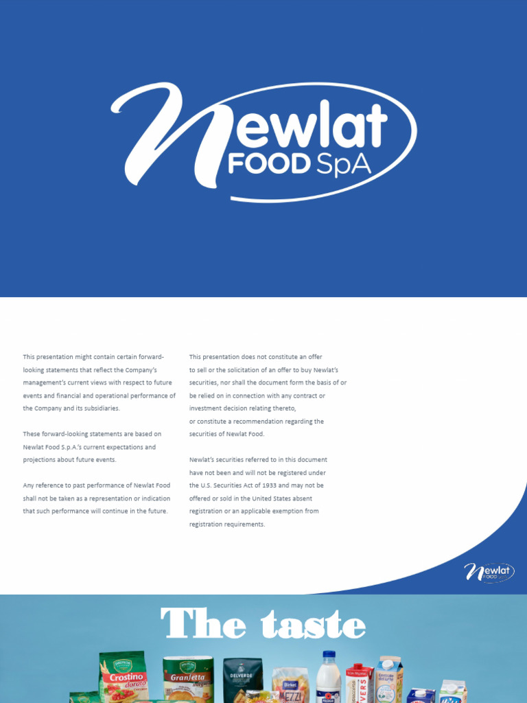 Newlat Food 1H 2024 Results Presentation | PDF | Cost Of Living ...