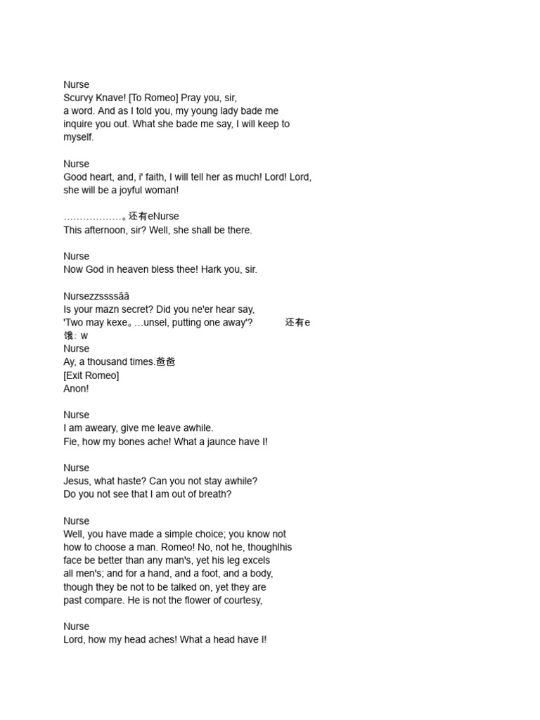 SHAKESPEARE SCRIPT | PDF