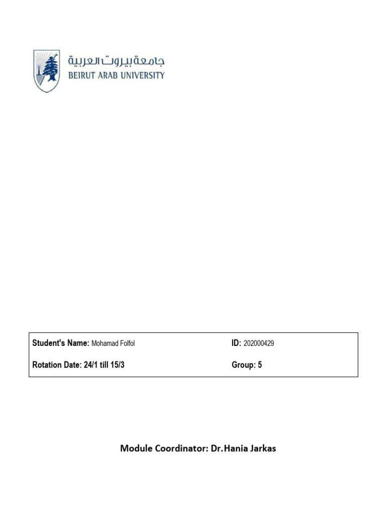 Mohamad Folfol Neuro Logbook | PDF | Neurology | Headache