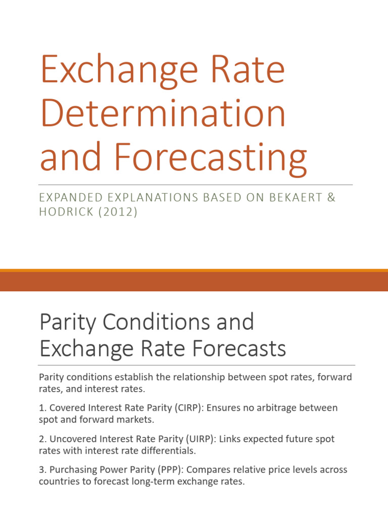 Exchange Rate Forecasting Techniques | PDF | Exchange Rate | Forecasting