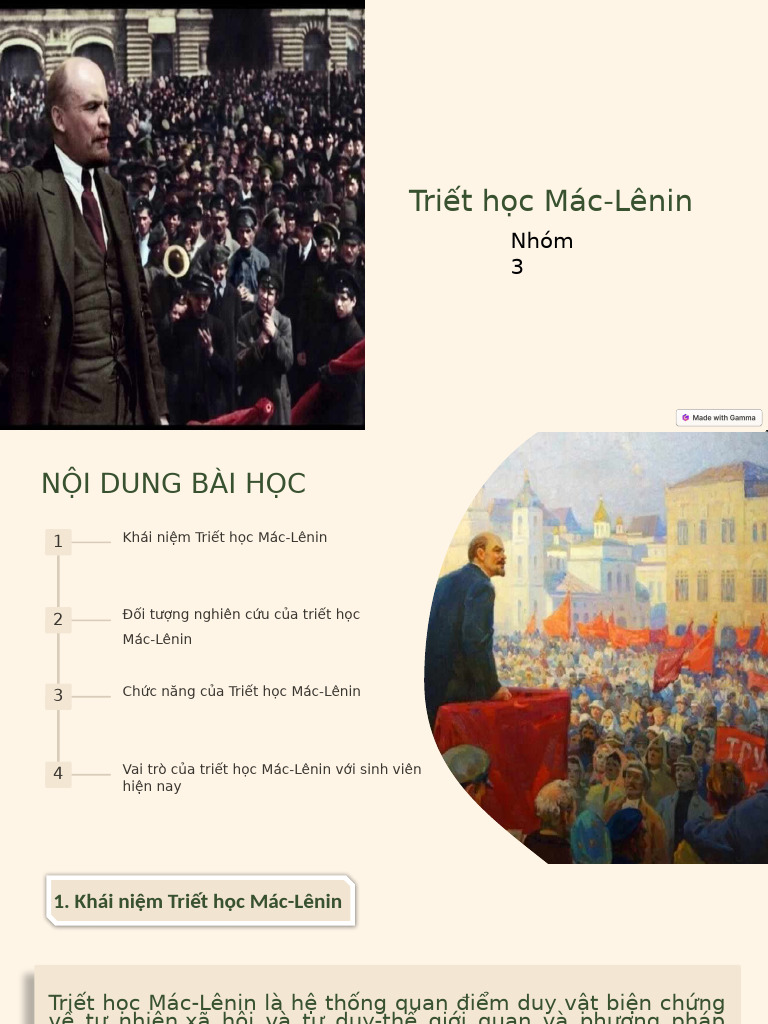 Triet Hoc Mac Lenin 4.Pptx Nhóm 3 | PDF