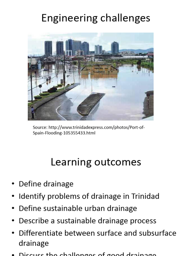 Lecture 1 - Introduction To Drainage | PDF | Drainage | Sanitary Sewer