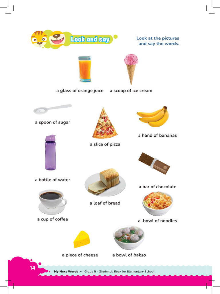 Worksheet 2. Quantifying Foods and Drinks | PDF