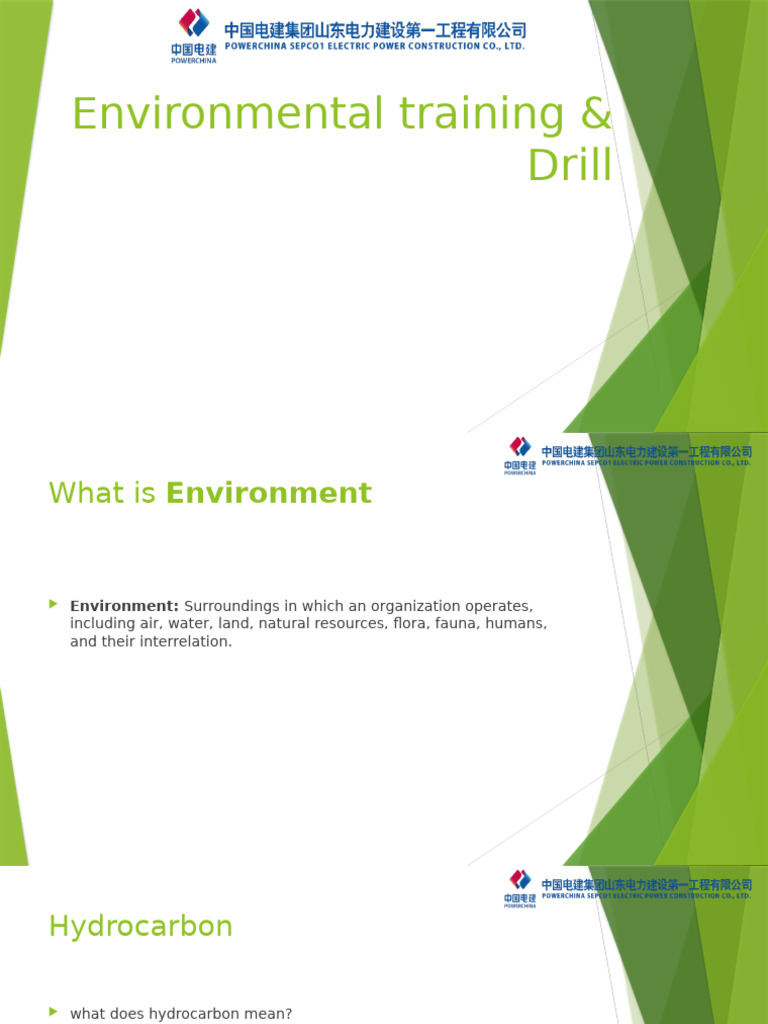 Environmental Training & Drill | PDF | Oil Spill | Hydrocarbons