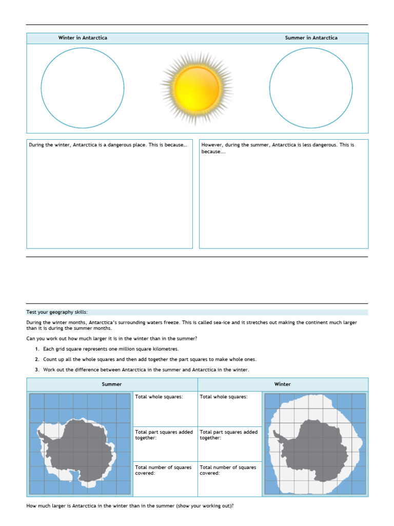 Antarctica Summer and Winter | PDF