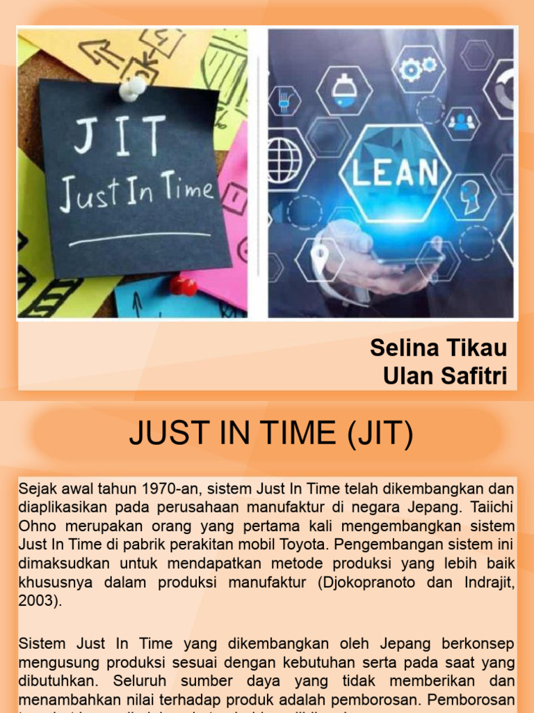 JIT lean operation | PDF