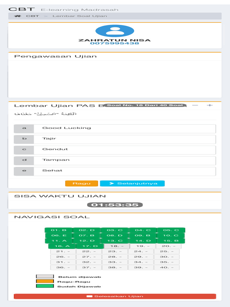 Ujian PAS Bahasa Arab 11 IPA | PDF