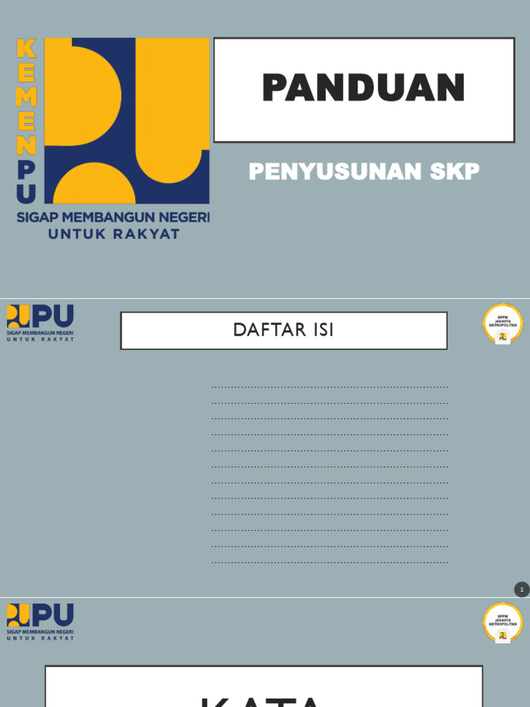 PANDUAN PENYUSUNAN SKP | PDF
