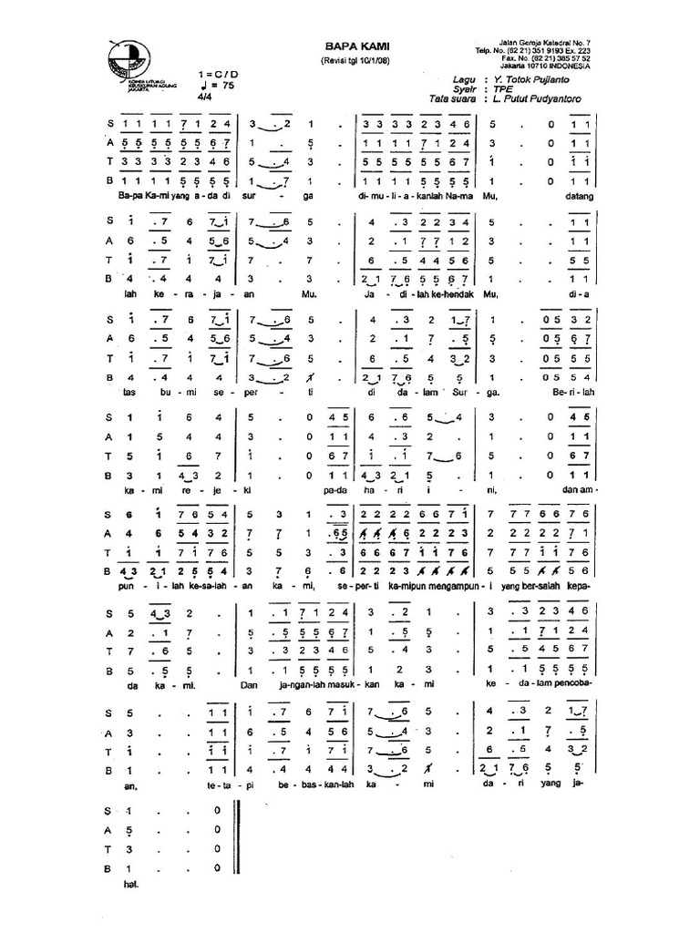 Bapa Kami KAJ-Totok | PDF