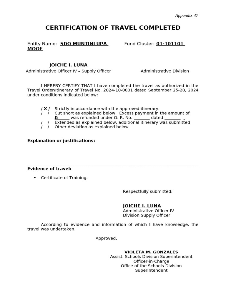 Appendix 47 CTC - Edited | PDF