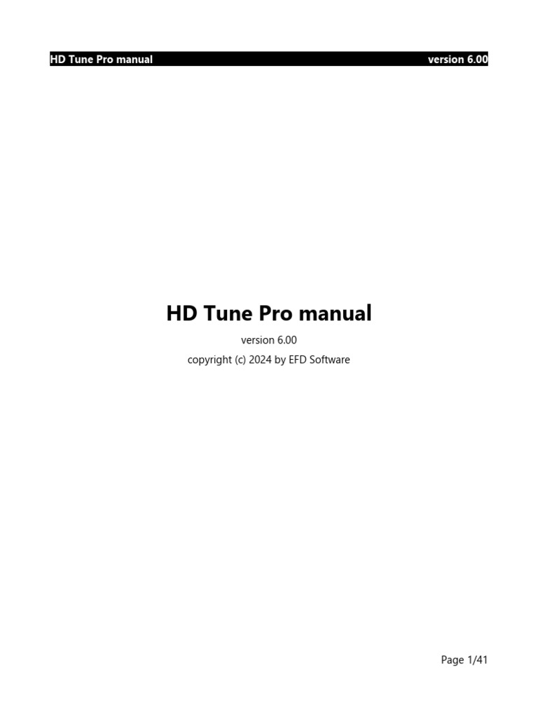 HDTunePro | PDF | Byte | Hard Disk Drive