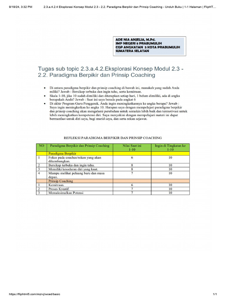 2.3.a.4.2.4 Eksplorasi Konsep Modul 2.3 - 2.2. Paradigma Berpikir Dan Prinsip Coaching - Unduh ...