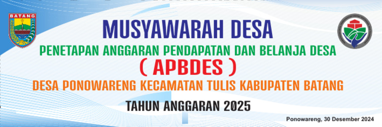 Spanduk Penetapan Apbdes 2025 | PDF