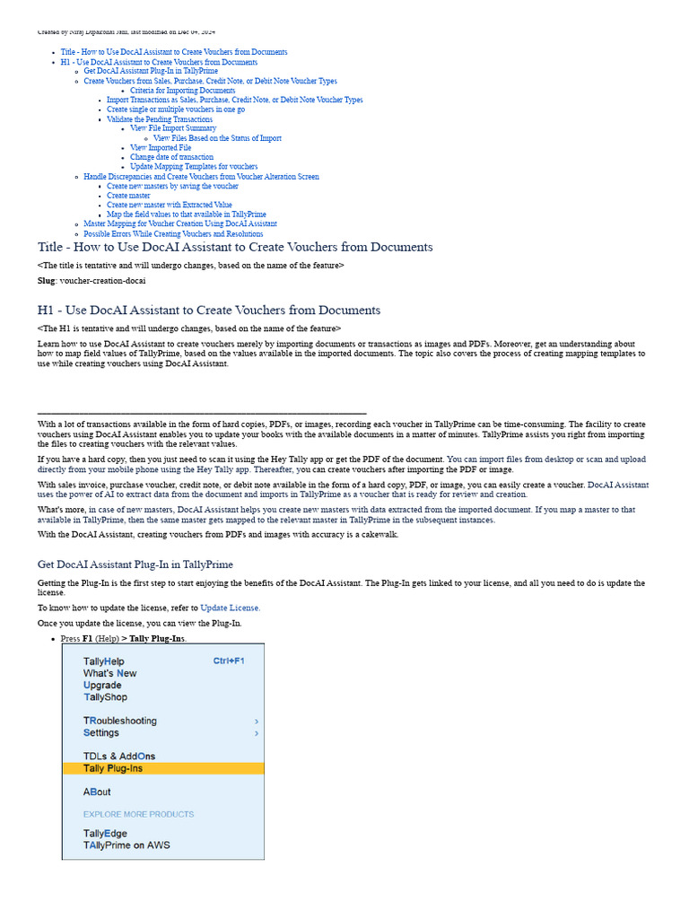 DocAI - Help Content - Product Management - WIKI | PDF | Computer File | Zip (File Format)