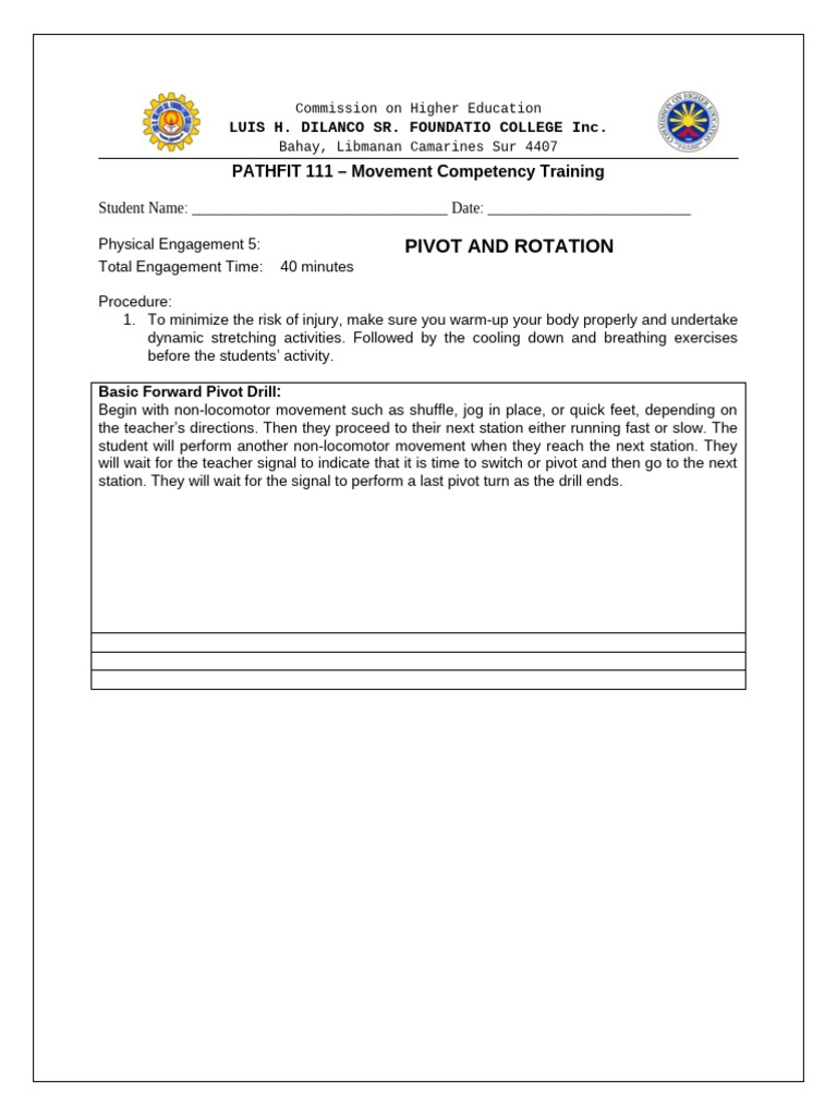 Physical Engagement 5 | PDF
