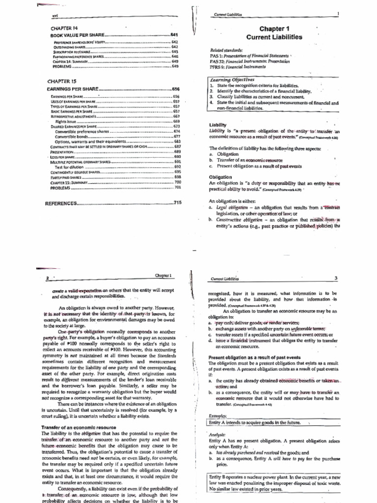 Chapter 1 - Current Liabilities | PDF