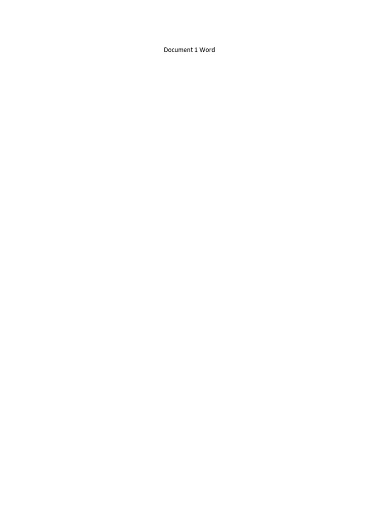 Document 1 Word | PDF