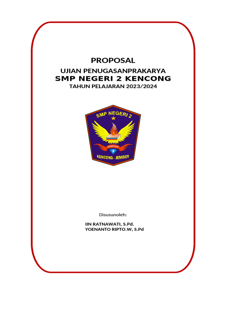 Proposal Ujian Prakarya SMPN 2 Kencong | PDF