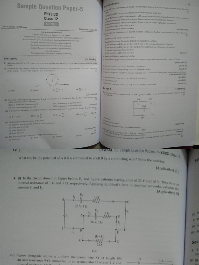 sample question paper 5 | PDF