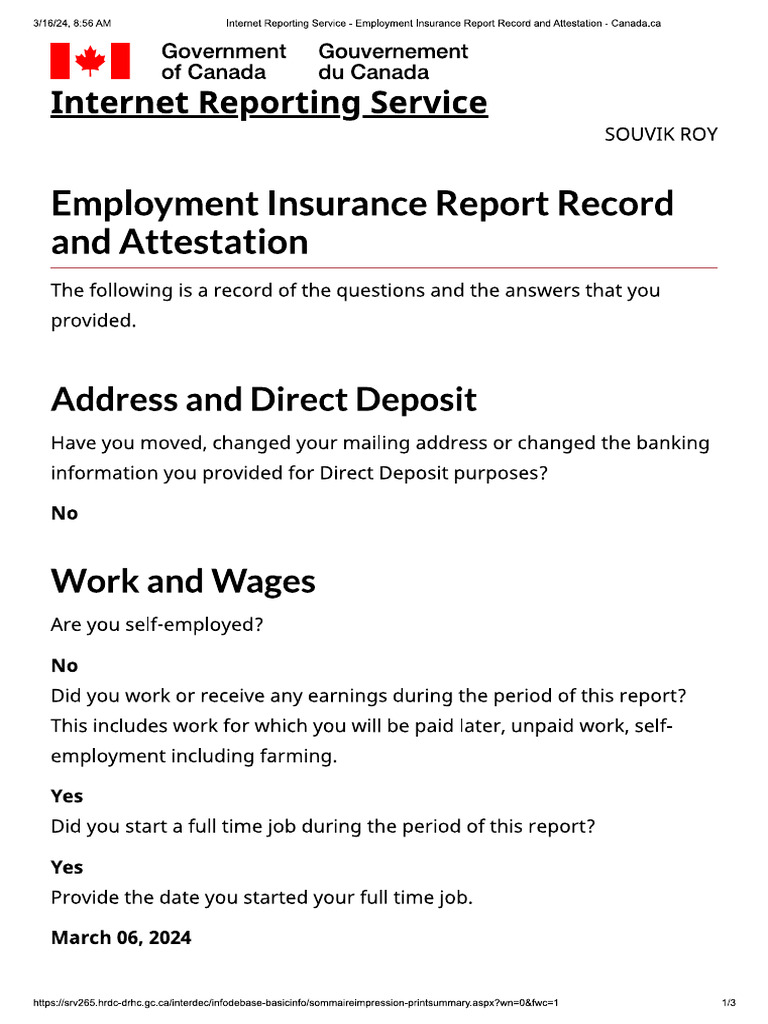 Proof of EI Submission Report | PDF