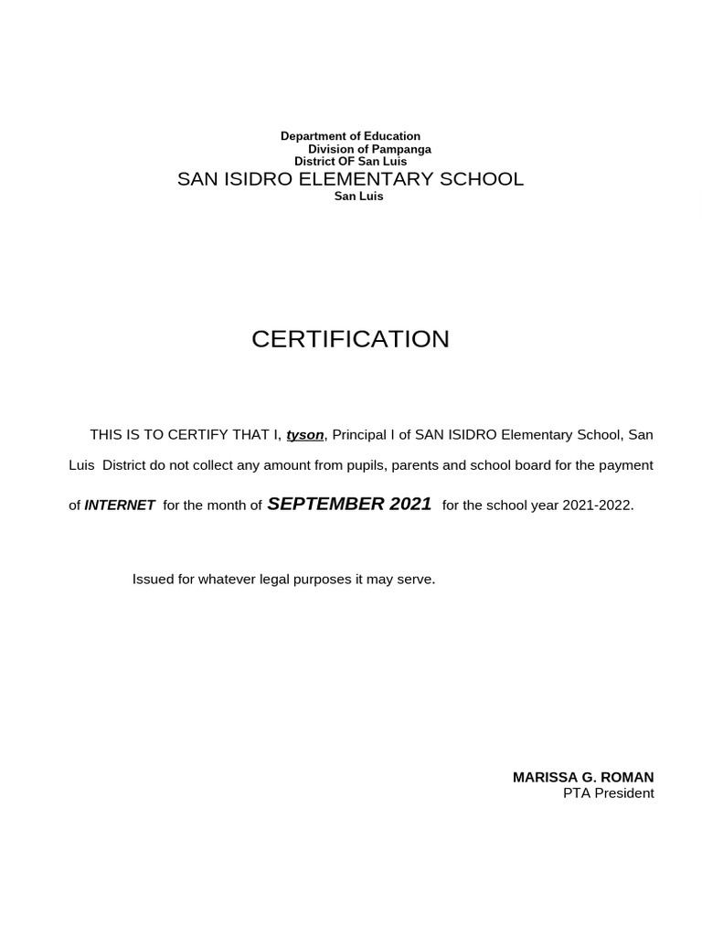 Certificate of Not Collecting | PDF