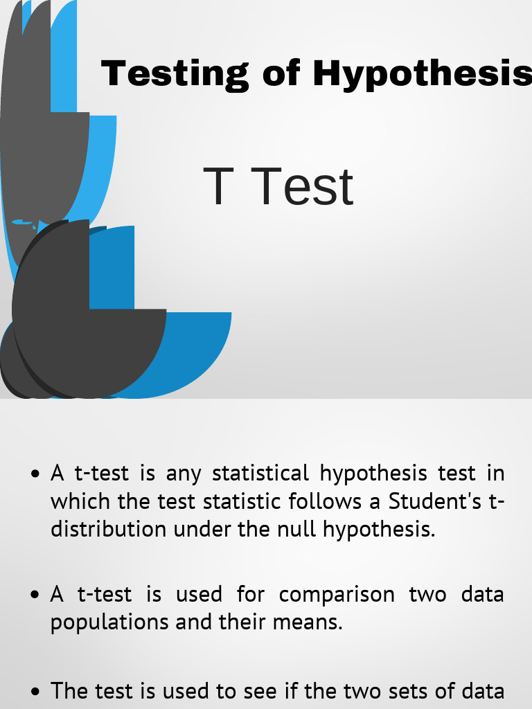 T Test - PPT - 20250110 - 225317 - 0000 | PDF | Student's T Test ...