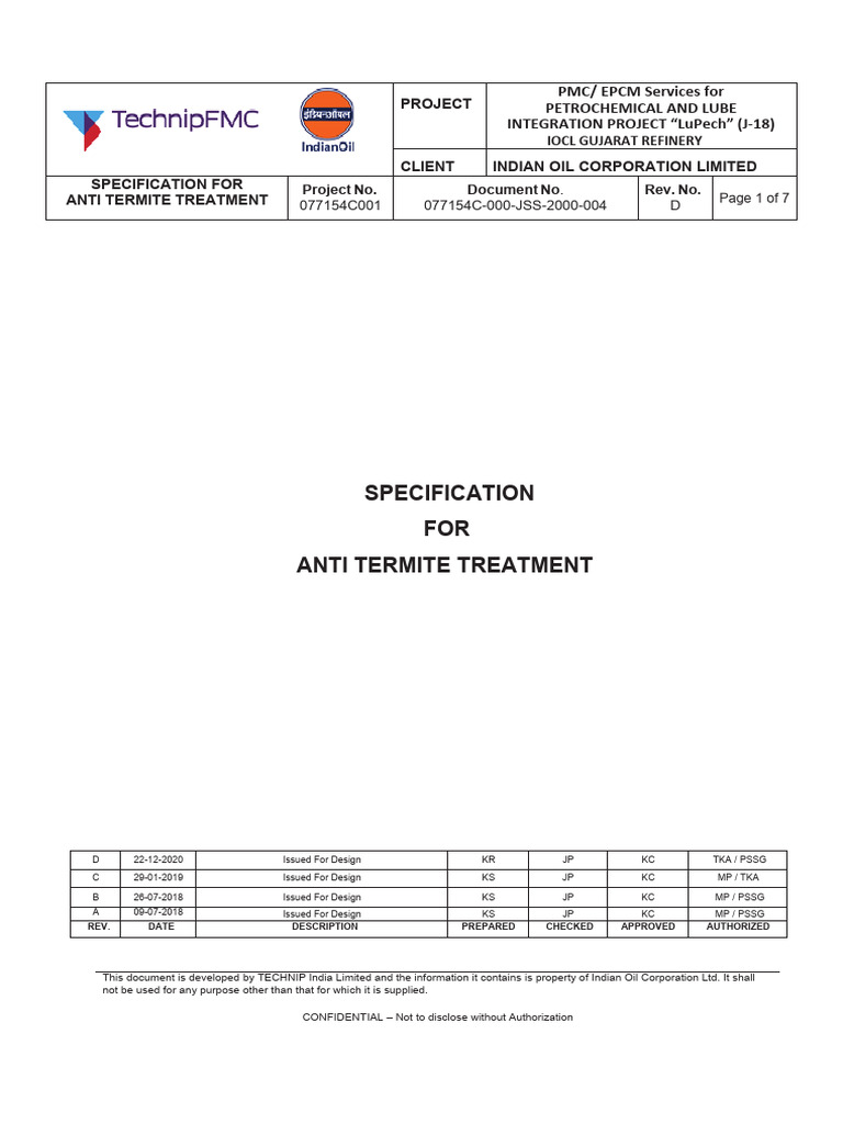 Technip Specification and Procedure | PDF