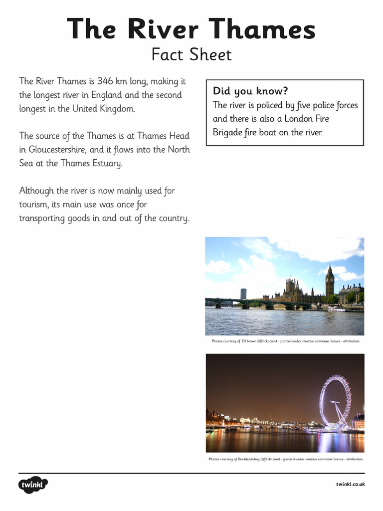 T2 G 004 World Rivers Fact Sheets | PDF