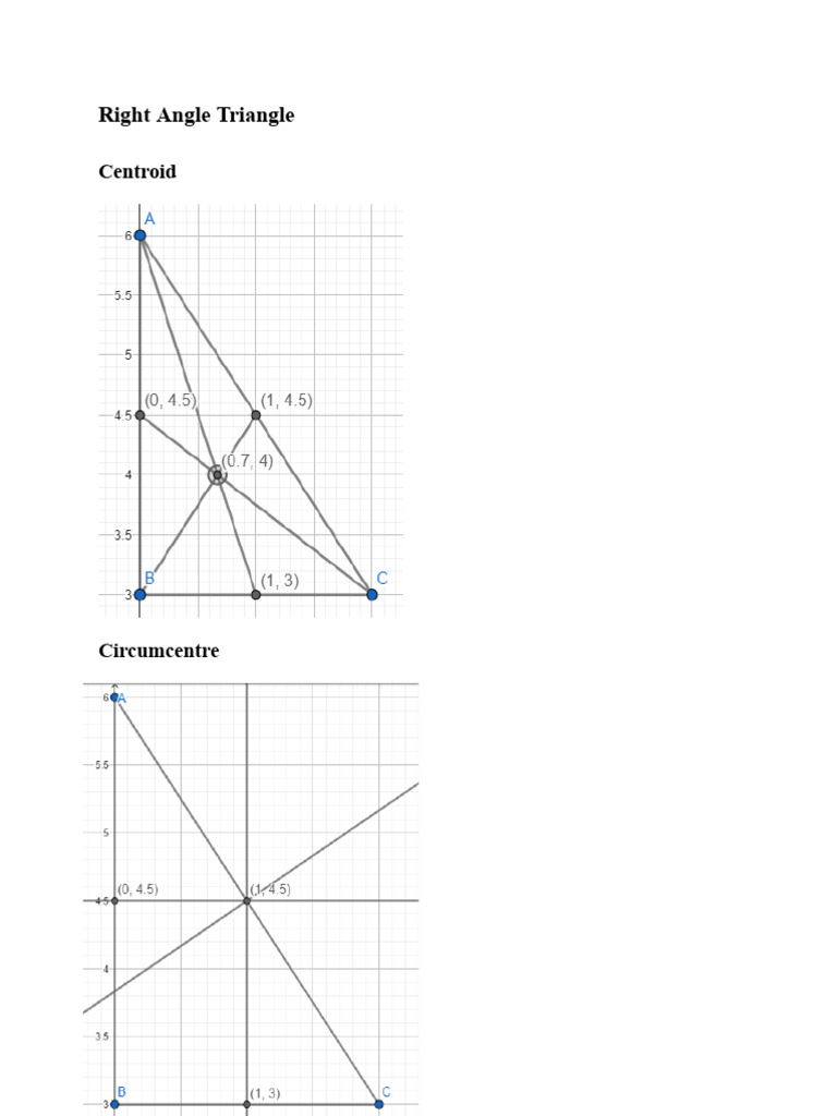 Circumcentre Orthocentre Centroid Poster Assignment | PDF | Triangle | Euclidean Geometry