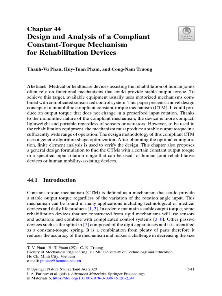 Constant Torque Mech | PDF | Mathematical Optimization | Mechanical Engineering