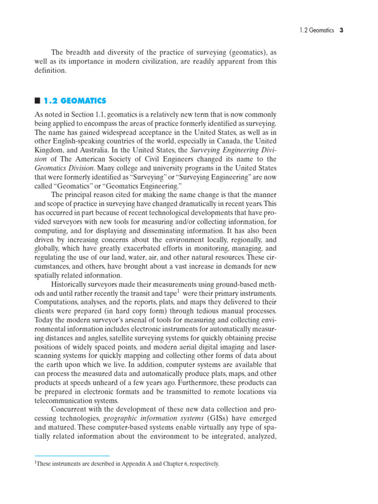 What Is Geomatics 1 Pdf Geomatics Surveying