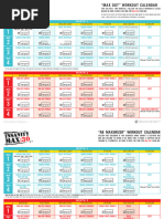 The Max Out Workout Calendar - Insanity Max 30 | PDF