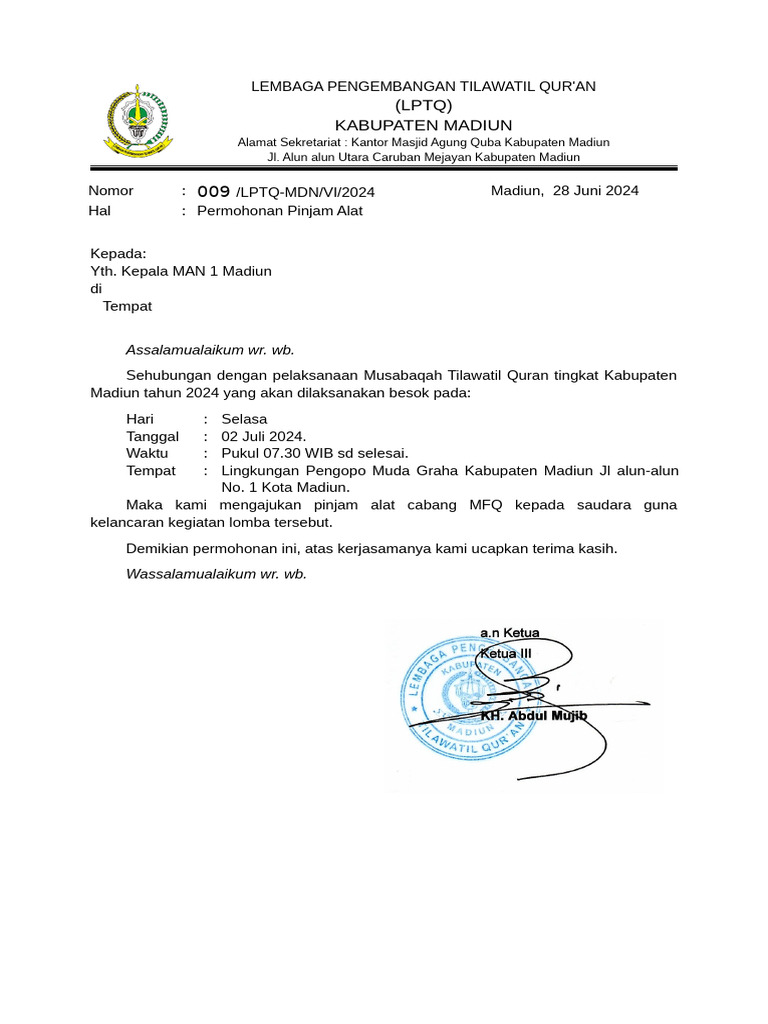 Pinjam Alat | PDF