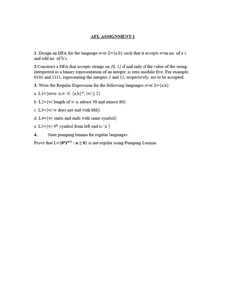 Afl Assignment 1.Docx | PDF