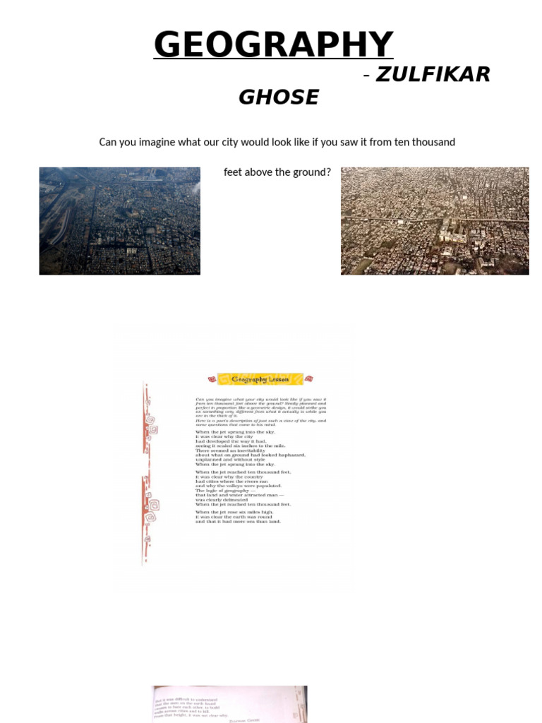 Demo 1 Geography Poem | PDF