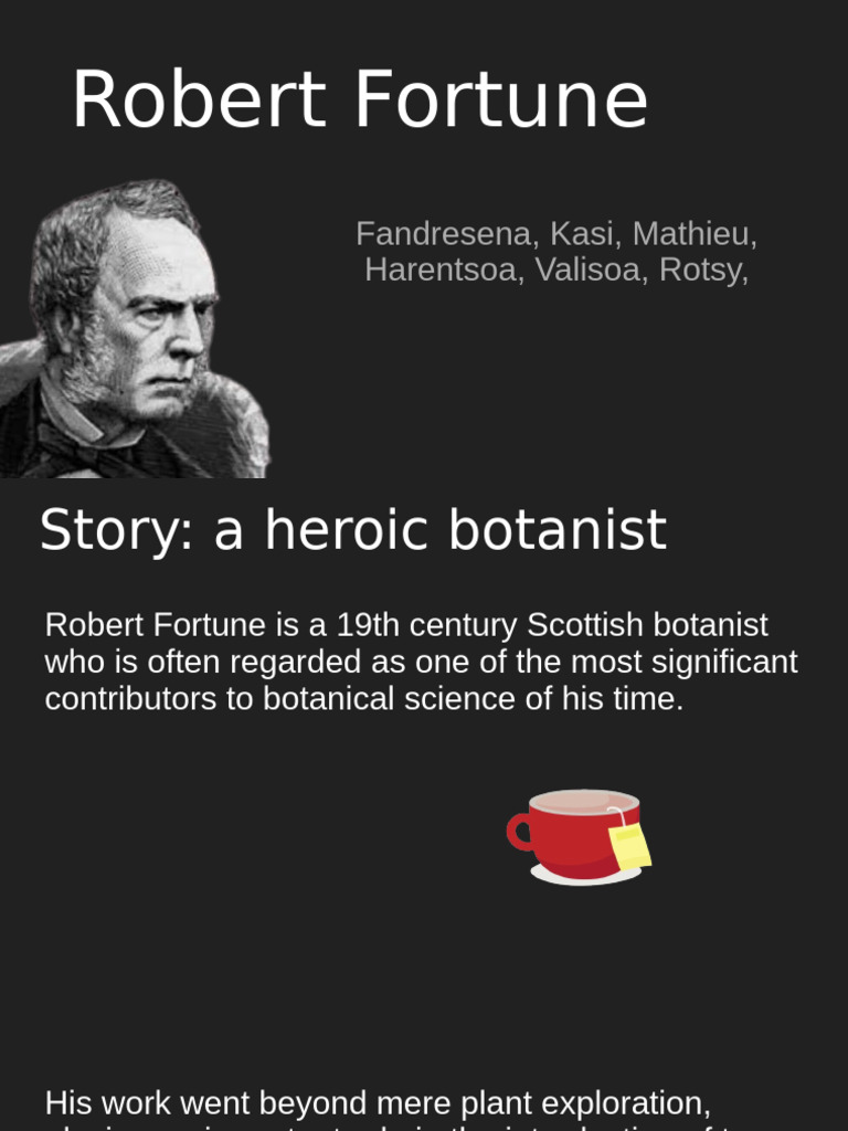 Robert Fortune: Tea Pioneer & Botanist | PDF