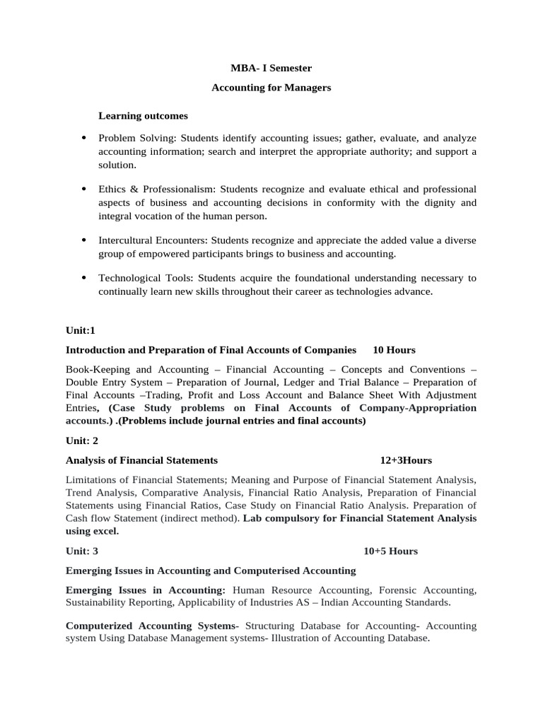 MBA Accounting For Manager - AUP | PDF | Accounting | Cost Accounting