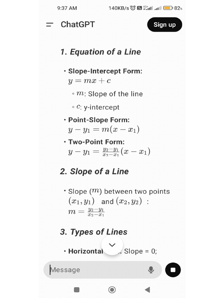 Maths ST Lines | PDF