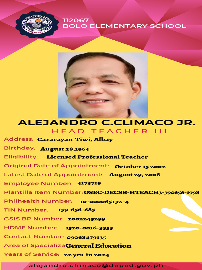 Bolo Elementary School Teacher Profiles | PDF | Social Programs