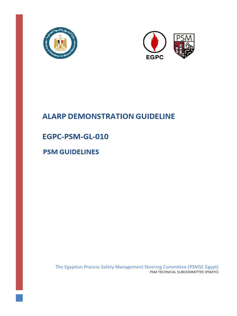 EGPC PSM GL 010 ALARP Demonstration Guideline | PDF | Risk | Risk ...