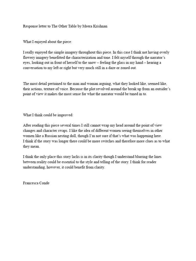 Response Letter Meera | PDF