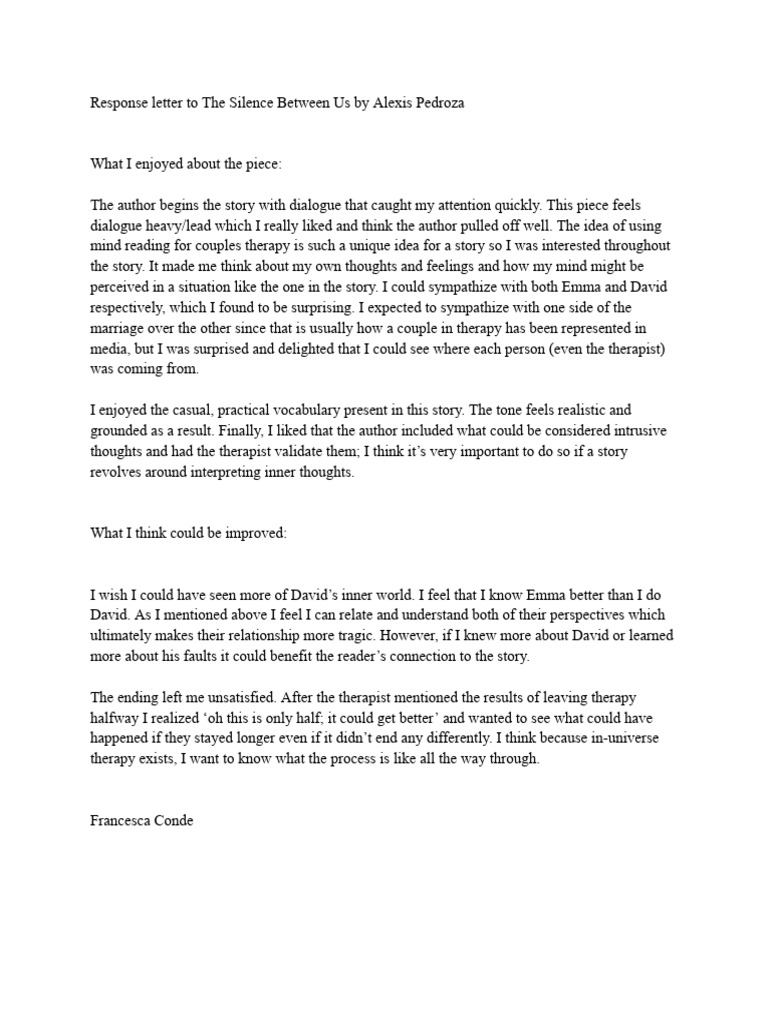 Response letter Alexia | PDF