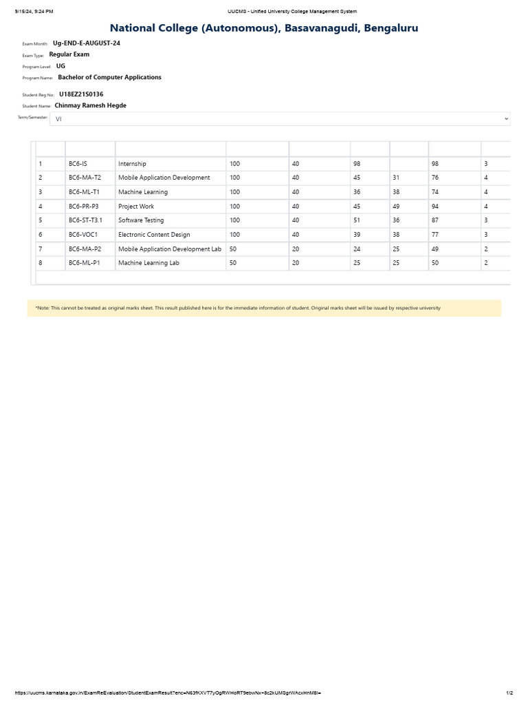 sem6 | PDF | Educational Stages | Computer Science